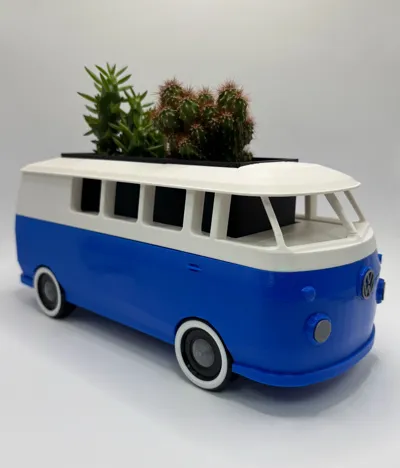 VW Bulli Bus Planter (A1-Mini+) - Free 3D Print Model - MakerWorld