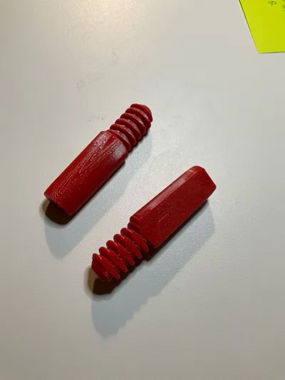Broom fix screw Tube End Threads Repair Male Male - Free 3D Print Model ...