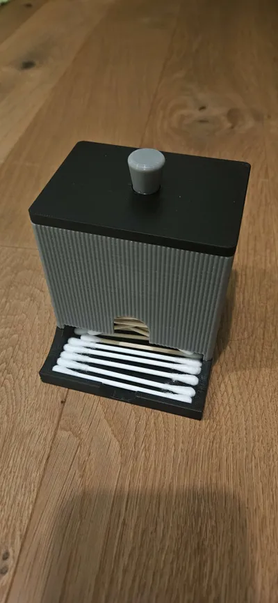 Q-Tip Holder/Dispenser V2 by NixtenMakerWorld: Download Free 3D Models