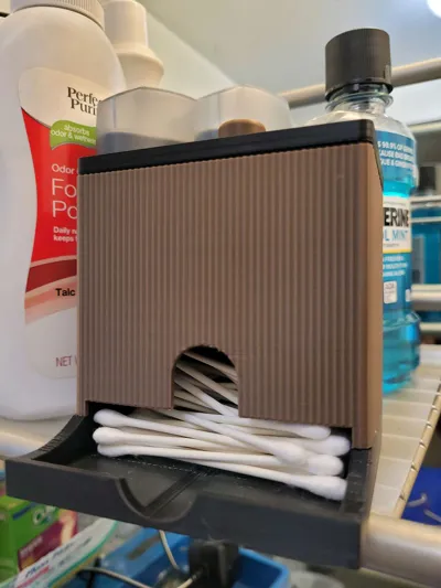 Q-Tip Holder/Dispenser V2 by Nixten MakerWorld: Download Free 3D Models