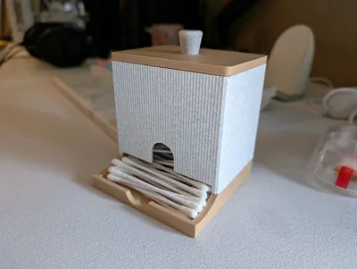 Q-Tip Holder/Dispenser V2 by Nixten MakerWorld: Download Free 3D Models