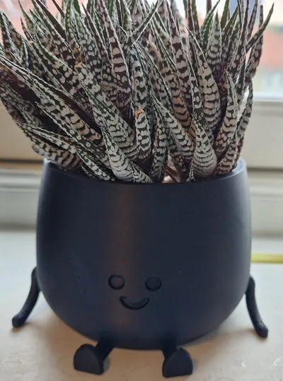Smiling Happy Flower Pot Remixed by Isonine - MakerWorld