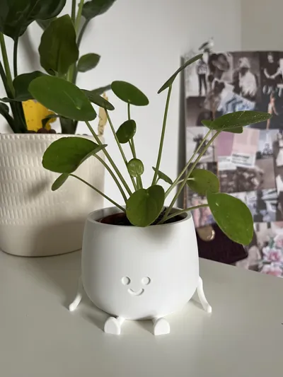 Smiling Happy Flower Pot Remixed by Isonine - MakerWorld