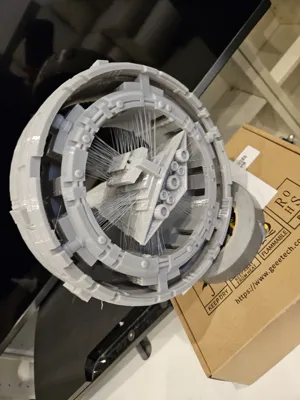 Suspended Star Destroyer V2 LED strips Remixed by fay3dlab - MakerWorld