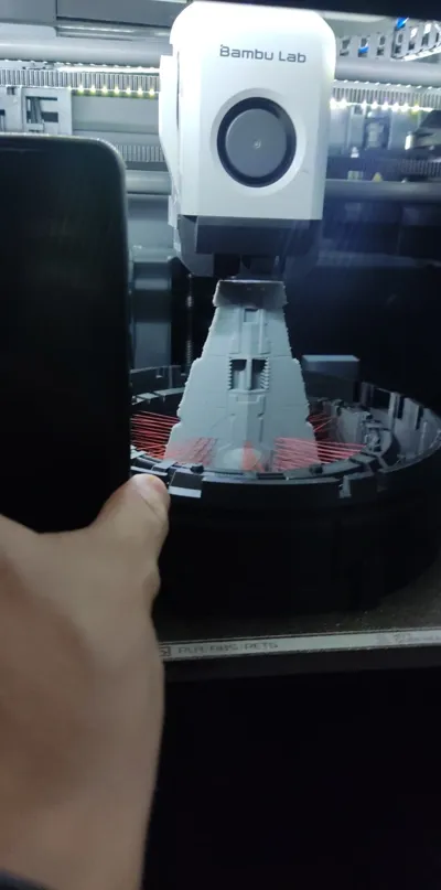 Suspended Star Destroyer V2 LED strips Remixed by fay3dlab - MakerWorld