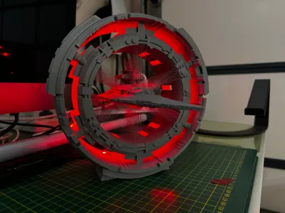 Suspended Star Destroyer V2 LED strips Remixed by fay3dlab - MakerWorld