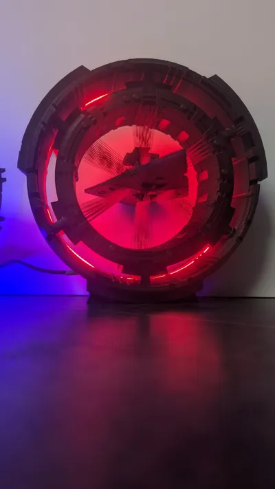 Suspended Star Destroyer V2 LED strips Remixed by fay3dlab - MakerWorld