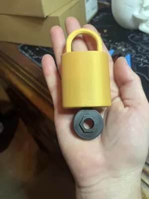 Practical Padlock (Fully 3D Printed) by 256工作室 MakerWorld: Download ...