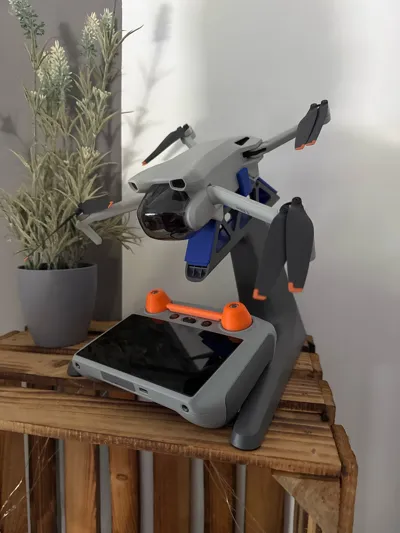 DJI Mini 4 Pro AMS Lite Display Stand - Free 3D Print Model - MakerWorld