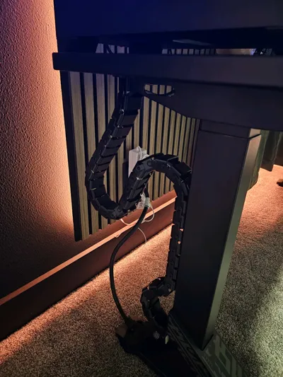 Drag chain Cable Organizer For Monitor Risers by That Odd Canadian ...