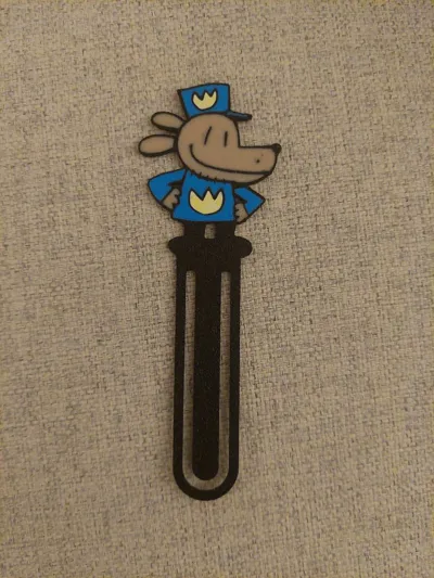Dog Man Bookmark by JLagunaDev MakerWorld: Download Free 3D Models