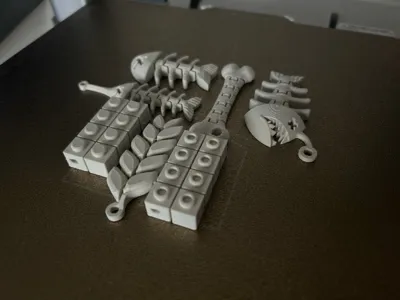 Flexi Fish Bone keychain by bigovereasy MakerWorld: Download Free 3D Models