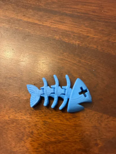 Flexi Fish Bone keychain by bigovereasy MakerWorld: Download Free 3D Models