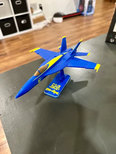 F/A-18 Super Hornet Blue Angels Plane KitCard by pbbence1994 MakerWorld ...