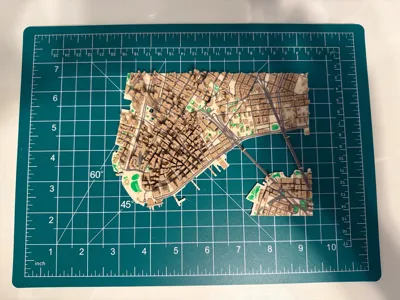 New York City Lower Manhattan 3D Mini (MultiColor) - Free 3D Print ...