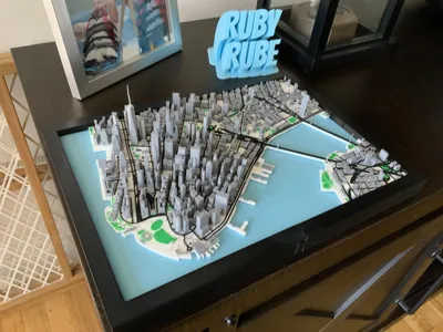 New York City Lower Manhattan 3D Mini (MultiColor) by jarvizar ...