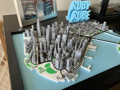 New York City Lower Manhattan 3D Mini (MultiColor) by jarvizar ...