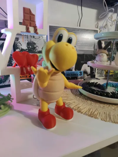 Red Koopa Troopa from Mario Remixed by MrGnarly MakerWorld: Download ...