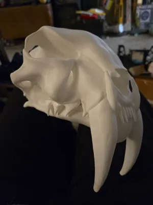 "Sabertooth" Skull by DTM247 MakerWorld: Download Free 3D Models