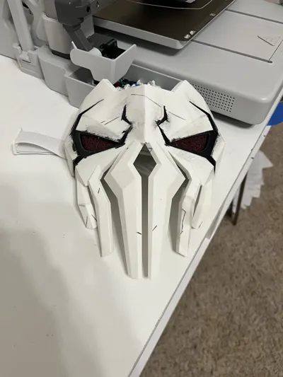 Punisher 2099 Marvel Rivals Inspired Mask by Demamba Prints MakerWorld: Download Free 3D Models