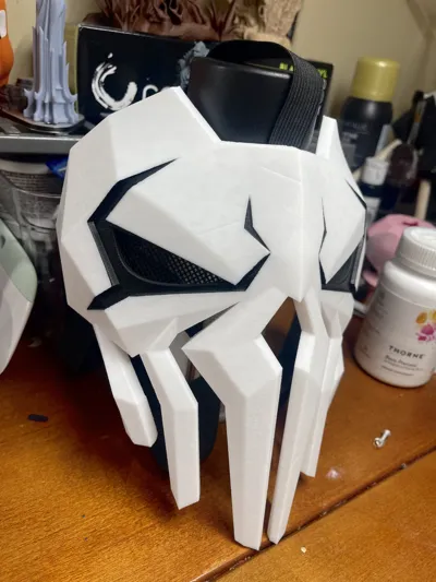 Punisher 2099 Marvel Rivals Inspired Mask by Demamba Prints MakerWorld: Download Free 3D Models
