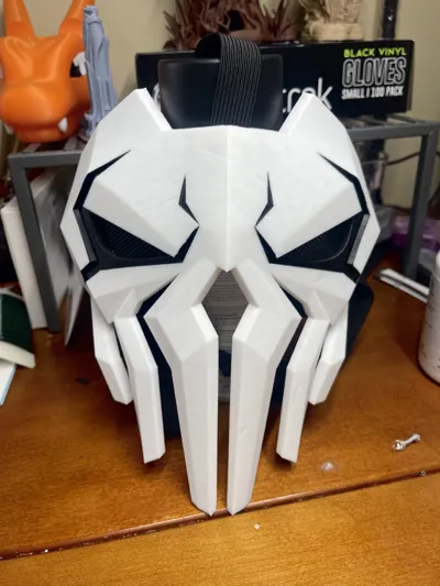 Punisher 2099 Marvel Rivals Inspired Mask by Demamba Prints MakerWorld: Download Free 3D Models