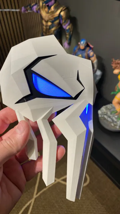 Punisher 2099 Marvel Rivals Inspired Mask by Demamba Prints MakerWorld: Download Free 3D Models