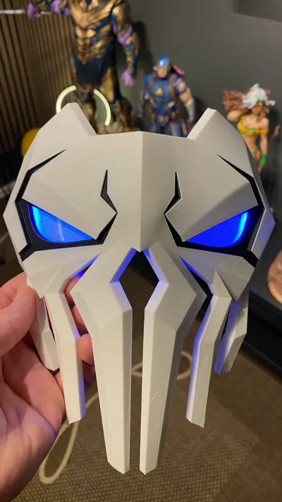Punisher 2099 Marvel Rivals Inspired Mask by Demamba Prints MakerWorld: Download Free 3D Models