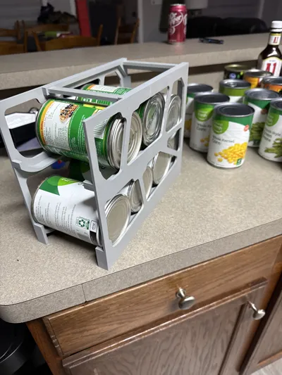 Shallow Shelf Can Rotator- Dove Tail Edition by P47R14RCH - MakerWorld