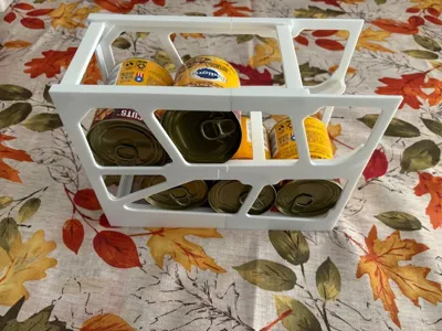 Shallow Shelf Can Rotator- Dove Tail Edition by P47R14RCH - MakerWorld