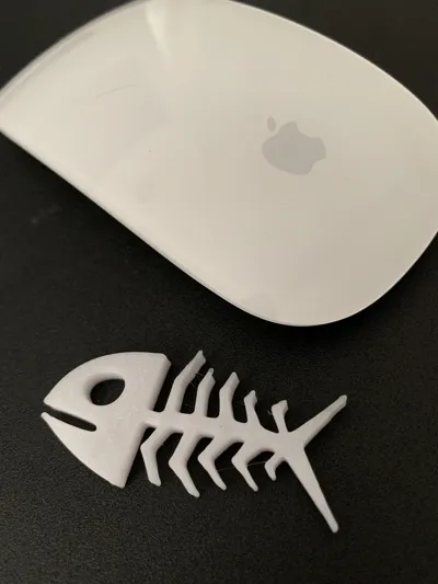 Fish Bone Keychain by GhostChili3DMakerWorld: Download Free 3D Models