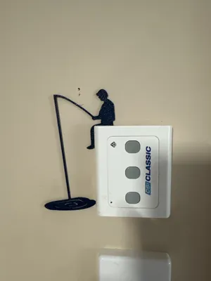 Fishing man light switch design by Ladamtla - MakerWorld