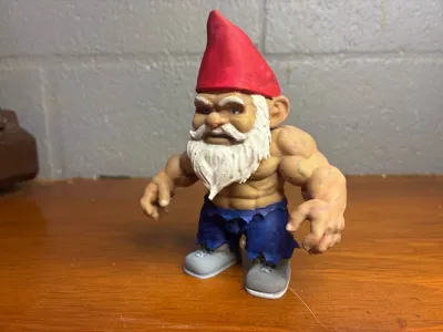 Garden Gnome (Ripped) by NakedMoleRat MakerWorld: Download Free 3D Models