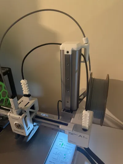 A1 Mini Cable- and Filament-guide by Coat Over MakerWorld: Download ...