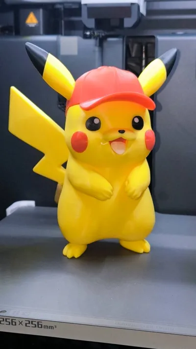 "My milk will spell it out!" Pikachu in a red riding hood hat, a ...