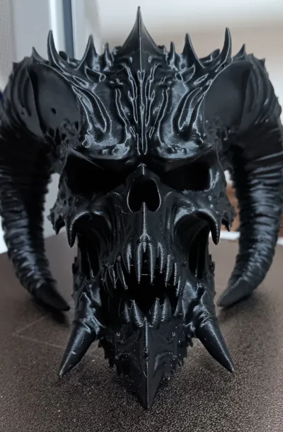 Big-Horn Demon Skull by Triple G Workshop MakerWorld: Download Free 3D ...