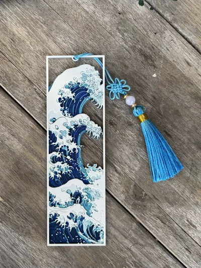The Great Wave [Framed] - Bookmark by C3D MakerWorld: Download Free 3D ...