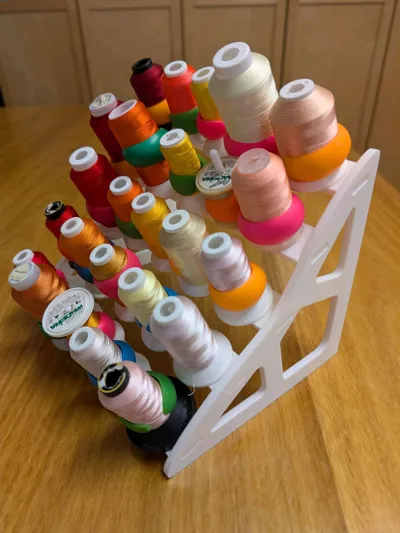 Modular Thread & Yarn Spool Holder by Vog93_3D MakerWorld: Download ...