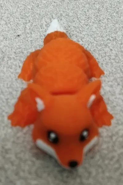 Articulated Fox & Keychain by 🔵 MontoyaMaker MakerWorld: Download Free ...