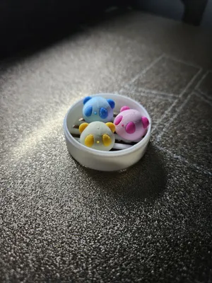 Panda Bun Fidget Keychain (Dim Sum) by Jefflynn MakerWorld: Download ...