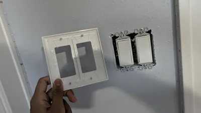 Double Rocker Style Light Switch (Flat Switch) - Free 3D Print Model ...