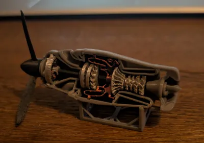 Mini TurboProp Jet Engine by AutoDesigns MakerWorld: Download Free 3D ...