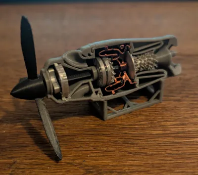 Mini TurboProp Jet Engine by AutoDesigns MakerWorld: Download Free 3D ...