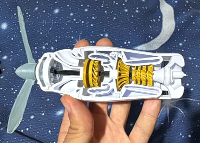 Mini TurboProp Jet Engine - Free 3D Print Model - MakerWorld