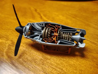 Mini TurboProp Jet Engine by AutoDesigns MakerWorld: Download Free 3D ...