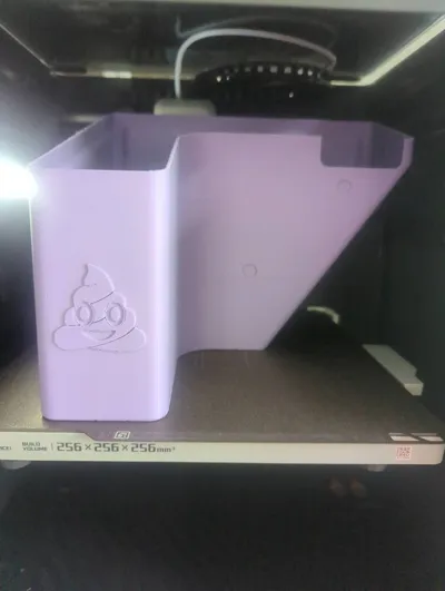 Extra Large Poop Chute Bin for P1S P1P X1C - Free 3D Print Model ...