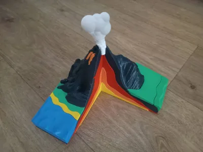 Volcano educational by Dezist9 MakerWorld: Download Free 3D Models