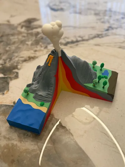 Volcano educational by Dezist9 MakerWorld: Download Free 3D Models