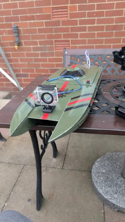 RC BOAT CATAMARAN FOSS TEST PART by PrintFully3D.comMakerWorld ...