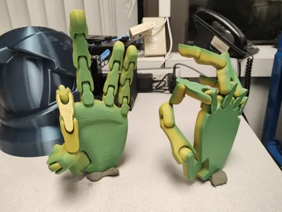 Poseable articulated hand model Remixed by aki-racing MakerWorld ...